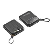 China PD22.5W 3.0 Ultra Slim 10000mah Powerbanks with Type-C Input and LED Display Blue Color for sale