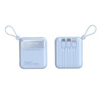 China PD22.5W 3.0 Ultra Slim 10000mah Powerbanks with Type-C Input and LED Display Blue Color for sale