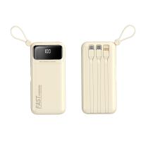 China Arrivals 2024 LED Display Function Fast Charging Power Banks 10000mah 20000mah with Cables for sale