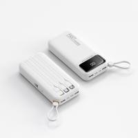 China Arrivals 2024 LED Display Function Fast Charging Power Banks 10000mah 20000mah with Cables for sale