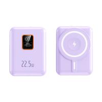 China Built In Cables Fast Charging Portable 15W 10000 Mah Smart Wallet With Power Bank And Wireless Charger for sale