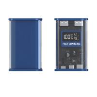 China Ultra Thin 22.5W Super Fast Transparent Power Bank 10000Mah With Led Display Transparent Outdoor Portable Power Bank for sale