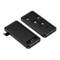 China 10000mah Full Mirror Digital Display Power Bank with Custom Logo and Large Capacity for sale