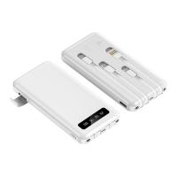 China 10000mah Full Mirror Digital Display Power Bank with Custom Logo and Large Capacity for sale
