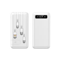 China 10000mah Full Mirror Digital Display Power Bank with Custom Logo and Large Capacity for sale