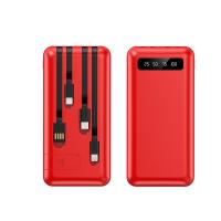 China 10000mah Full Mirror Digital Display Power Bank with Custom Logo and Large Capacity for sale