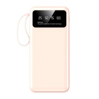 China Built-in Data Line 10000mAh Battery Charger Power Bank with USB Outputs and LED Display for sale
