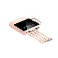 China Quick Charge Support 20000mAh Power Bank with LED Lights and 4 in 1 Built-in Cables for sale