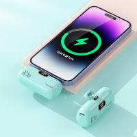 China ABS 5000mAh Portable Power Bank Custom Logo Mobile Mini Charger with Type C Output Interface for sale