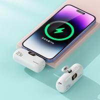China ABS 5000mAh Portable Power Bank Custom Logo Mobile Mini Charger with Type C Output Interface for sale