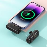 China ABS 5000mAh Portable Power Bank Custom Logo Mobile Mini Charger with Type C Output Interface for sale