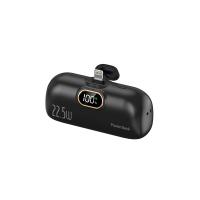 China ABS 5000mAh Portable Power Bank Custom Logo Mobile Mini Charger with Type C Output Interface for sale