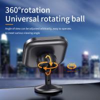 China Magnetic Charging Mobile Phone Car Holder 15w Wireless Car Charger Mount Auto-sensing Car Phone Holder for sale