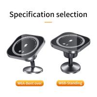 China Magnetic Charging Mobile Phone Car Holder 15w Wireless Car Charger Mount Auto-sensing Car Phone Holder for sale