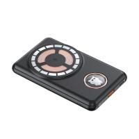 China Custom Logo Punk Magnetic Power Bank With Bracket 5000mah 10000 Mah Built In Cable for sale