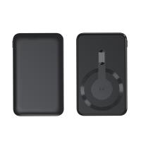 China 5000mAh Magnetic Wireless Power Bank Ultra-thin Portable Power Banks 2024 Design for sale