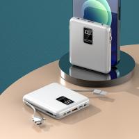 China Mini Power Bank 20000mAh Wireless Charger Powerbank With Cable Fast Charging For IPhone 14 Pro X For Samsung S21 Poverba for sale