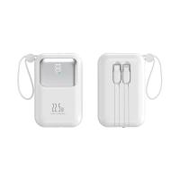China Built-in Cable Portable Power Bank 10000mAh Fast Charging PD20W USB 22.5W for All Phones for sale