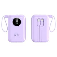 China Power Bank Battery Pack 10000mAh 22.5W High Speed Charging Portable Charger With Built-in USB C Type-c for sale
