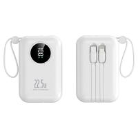 China Power Bank Battery Pack 10000mAh 22.5W High Speed Charging Portable Charger With Built-in USB C Type-c for sale
