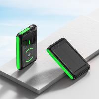 China Portable Waterproof Magnetic Solar Power Bank with 5000MAH Capacity and LED Display for sale