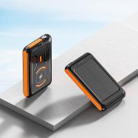 China Portable Waterproof Magnetic Solar Power Bank with 5000MAH Capacity and LED Display for sale