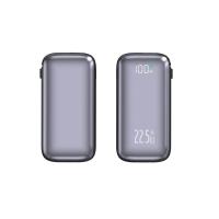 China 10000mAh Portable Power Bank with Cable and Black ABS PC Material for sale
