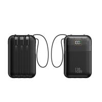 China 10000mah Portable Power Bank with Over-discharging Protection and Built-in Cables for sale