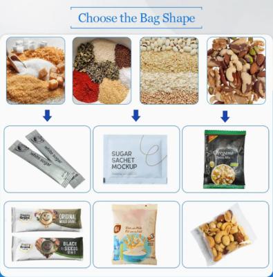 China Auto Filling Sealing Machine For Granules Spice Seasoning Peanuts Nutritional Supplement for sale