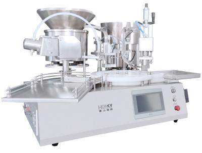 China Desktop Vial Filling And Capping Machine 12-22PCS/Min Automatic for sale