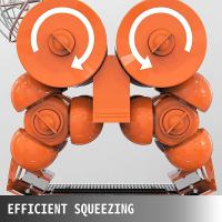 China Commercial Automatic Orange Juicer Machine 22-25 Oranges Per Minute Stainless Steel Citrus Squeezer for sale
