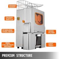China Commercial Orange Juice Machine 22-25 Oranges Per Min 4-7 Glasses Stainless Steel Safety Cut Off for sale