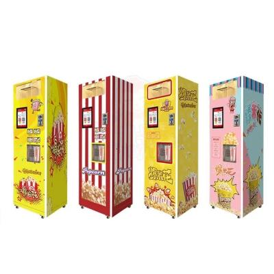 China Commercial Gas Popcorn Vending Machine 8oz Stainless Steel Automatic Caramel Kettle for sale
