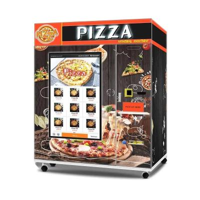 China Commercial Smart Pizza Vending Machine 2sqm Touch Screen Coin Operated Fully Automatic Hot Fresh Fast Food for sale