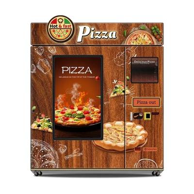 China Fully Automatic Pizza Vending Machine 2 sqm Touch Screen Multiple Flavors Self Service for sale