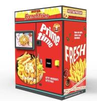 China Automatic French Fries Vending Machine 220V 50Hz Self Service Fried Snack Dispenser for sale