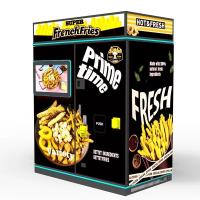 China Automatic French Fries Vending Machine 220V 50Hz Self Service Fried Snack Dispenser for sale