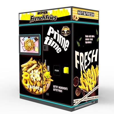 China Automatic French Fries Vending Machine 220V 150 Servings Commercial Fast Food Dispenser for sale