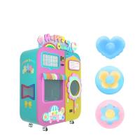 China Cotton Candy Vending Machine With Sugar Full Automatic Electric Robot Cotton Candy Vending Machine for sale