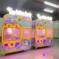 China Cotton Candy Vending Machine With Sugar Full Automatic Electric Robot Cotton Candy Vending Machine for sale