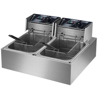 China Electric Fryer 6L Commercial Deep Fryer for Chips and Chicken 220V Kitchen Equipment for sale