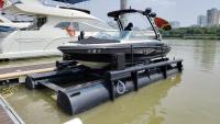 China Floating Boat Lift System HDPE 5000 lbs Capacity for Small Vessels and Recreation Crafts for sale