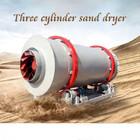 China Chemicals Processing Rotary Sand Dryer , Three cylinder Sawdust Drum Dryer for sale