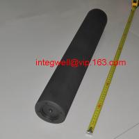 China Industrial Take Off Knurled Rubber Roller 50mm Diameter Durable Ribbon Handling for sale