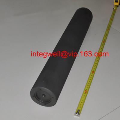 China Industrial Take Off Knurled Rubber Roller 50mm Diameter Durable Ribbon Handling for sale