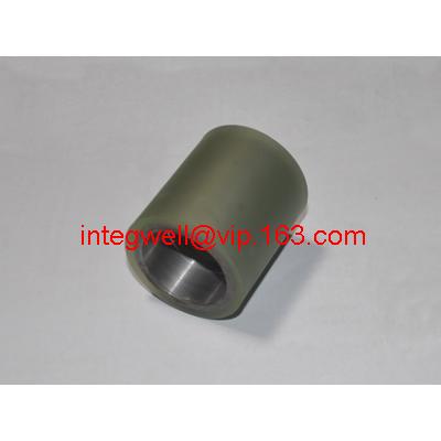 China Industrial Take-off Roller PU Roller 50mm Diameter for Fabric Waste Edge Removal for sale