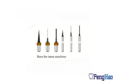 China DLC Coated Dental Zirconia Milling Burs 3mm Shank High Strength CAD CAM for sale