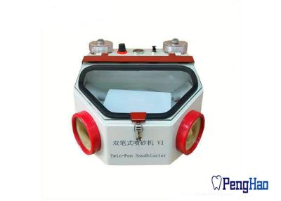 China Twin Pen Dental Sandblaster for Porcelain Crown Polishing 110V 60Hz for sale