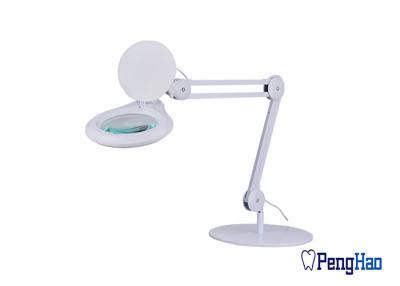 China Adjustable Dental Lab Magnifying Lamp 5 Diopter LED Light 100V-240V for sale