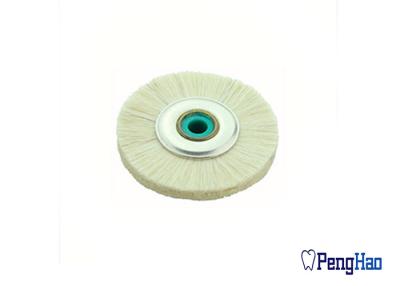 China White Goat Hair Soft Dental Polishing Brush 48mm External Diameter Rotary Tool for sale